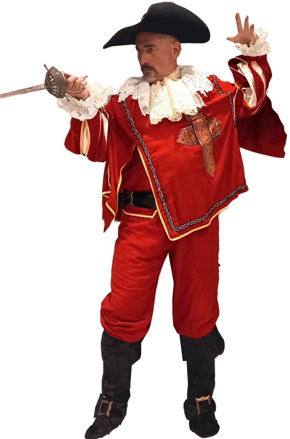 Vestiti dei tre moschettieri bellissimi teatrali realistici