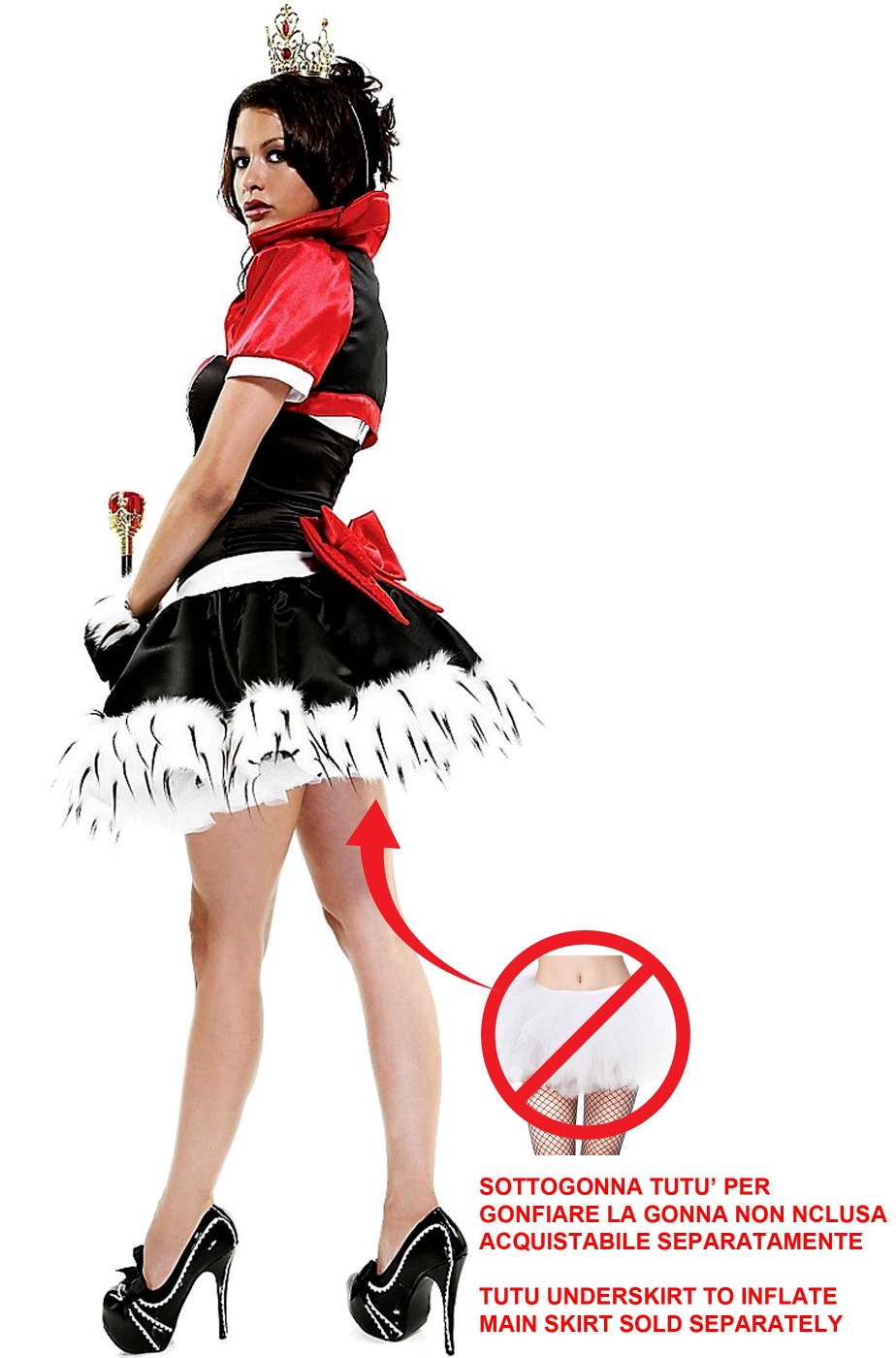 Costume Regina Di Cuori Alice In Wonderland Sexy