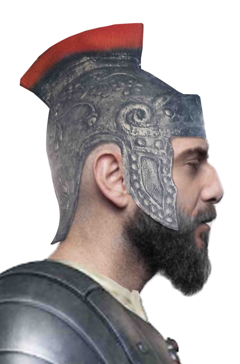 Elmo da soldato antico romano di gomma